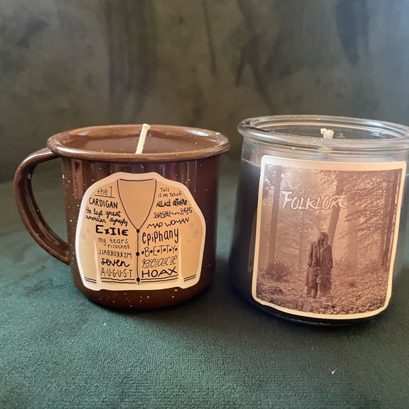 Taylor Swift | Accents | Taylor Swift Folklore Cardigan Candles | Poshmark
